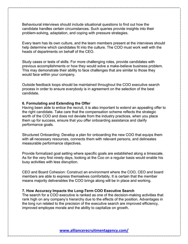 The Power of Precision Navigating the COO Executive Search Process.pdf ...