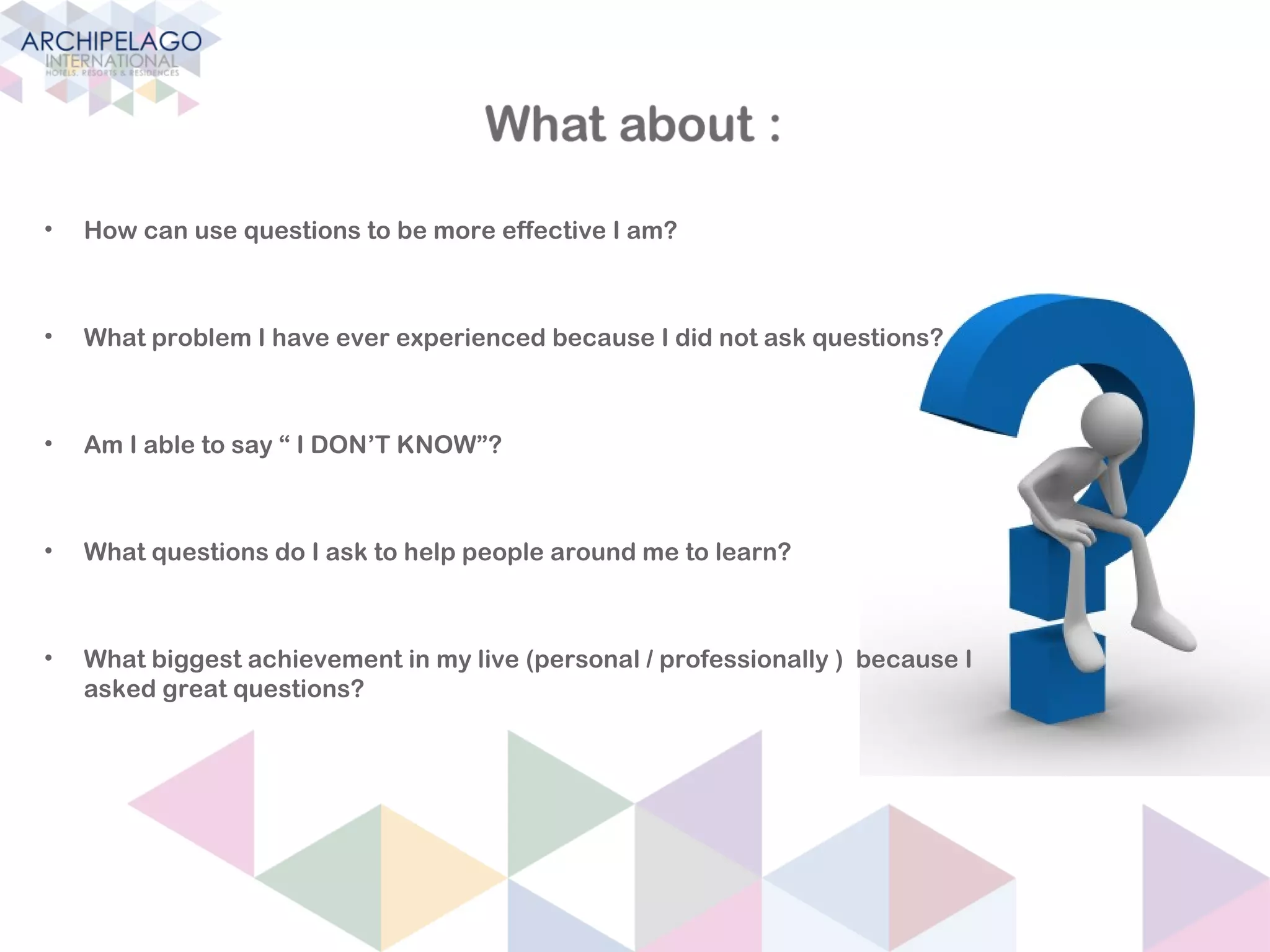 The power of question | PPT