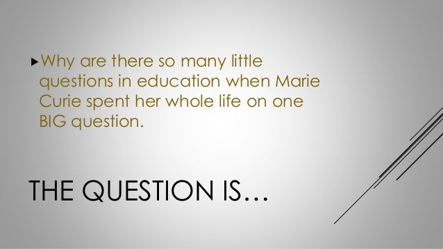 The power of questions