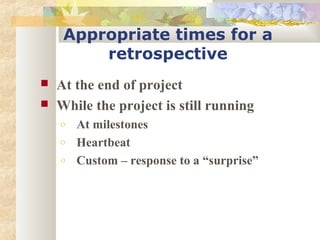 The Power of Retrospection | PPT