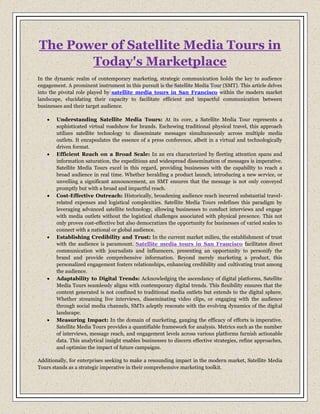 The Power of Satellite Media Tours.docx