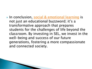 Social-Emotional Learning | PDF | Education