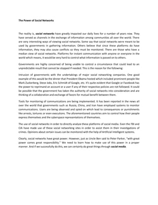 The power of social networks | PDF | Social Networking | Internet