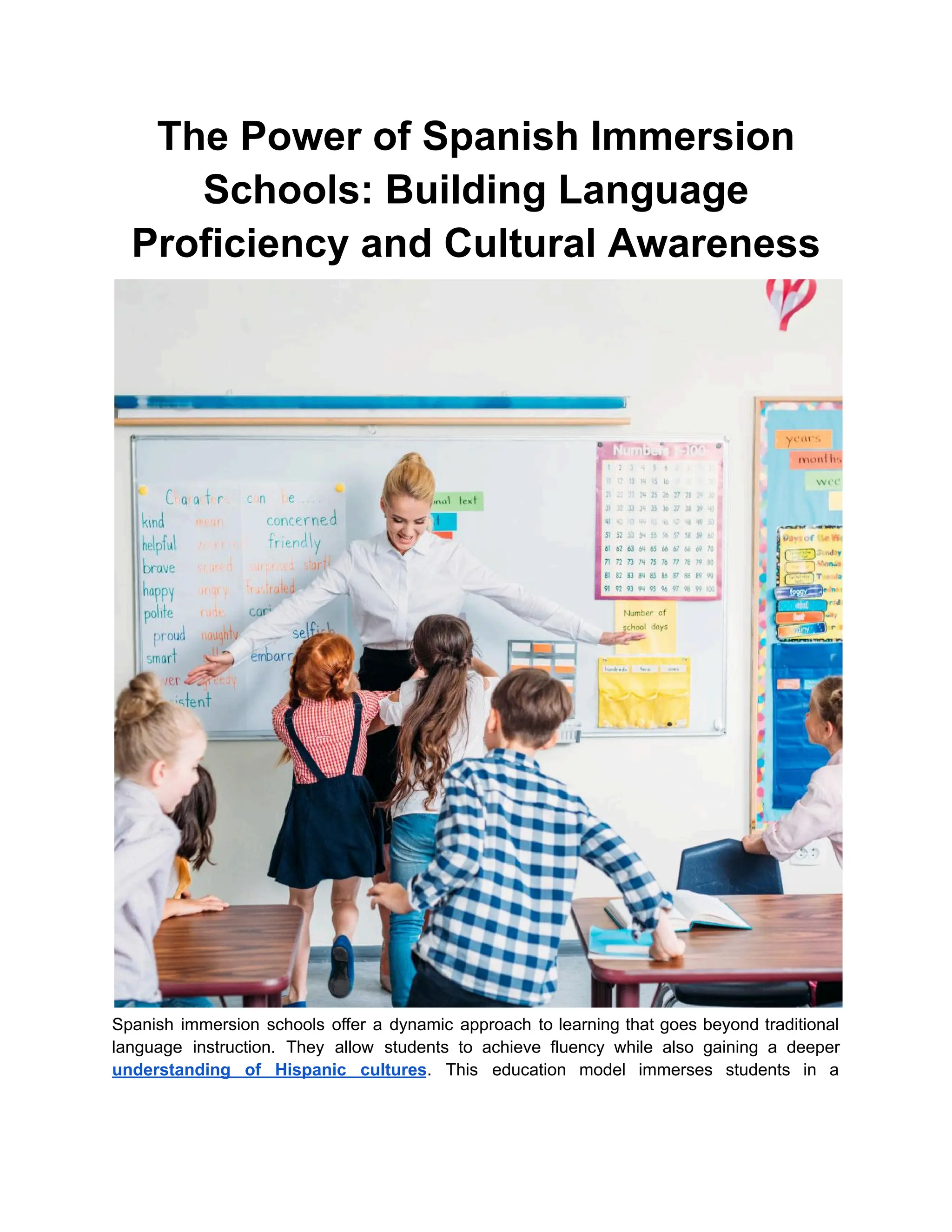 The Power of Spanish Immersion Schools_ Building Language Proficiency ...