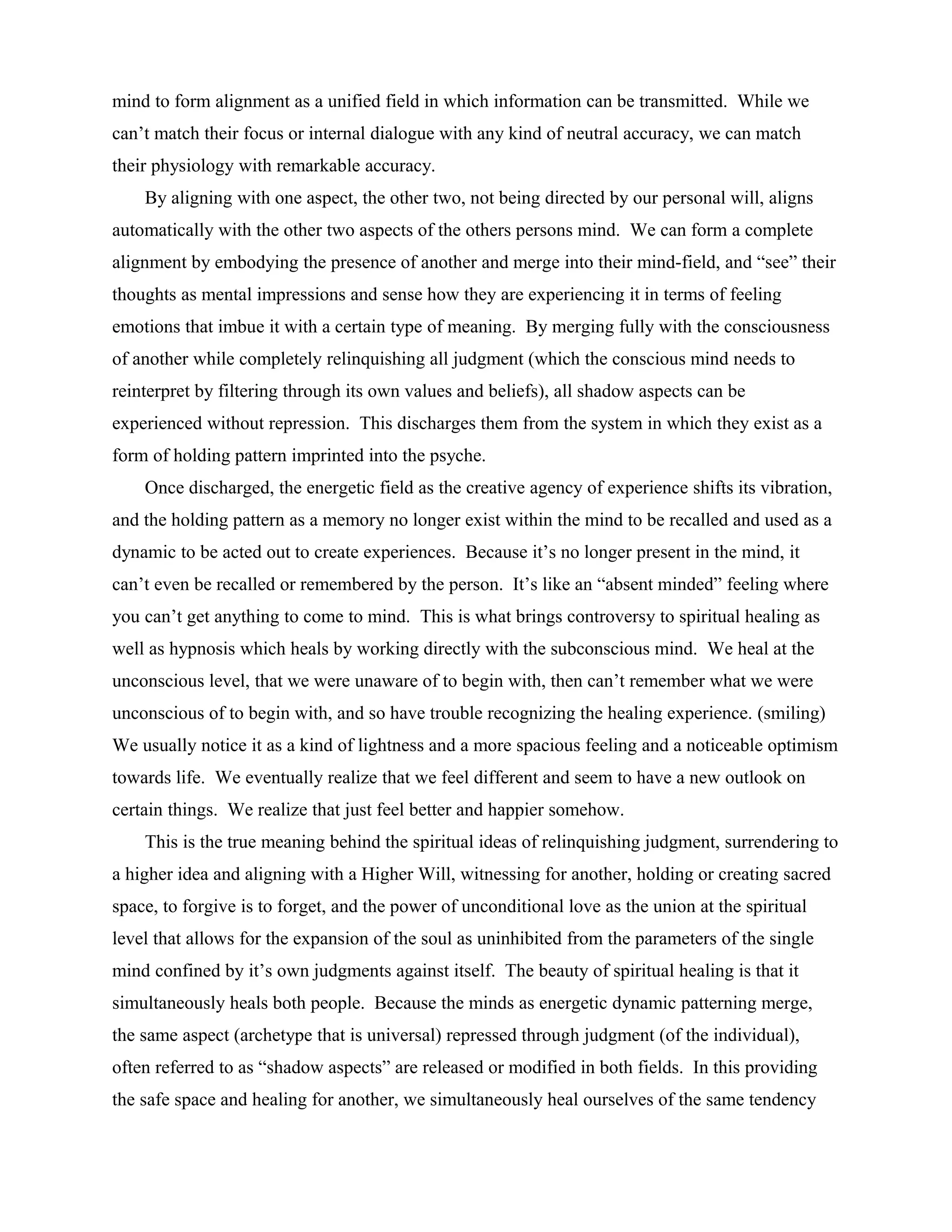 The Power of State - "The Art of Spiritual Healing" | DOC