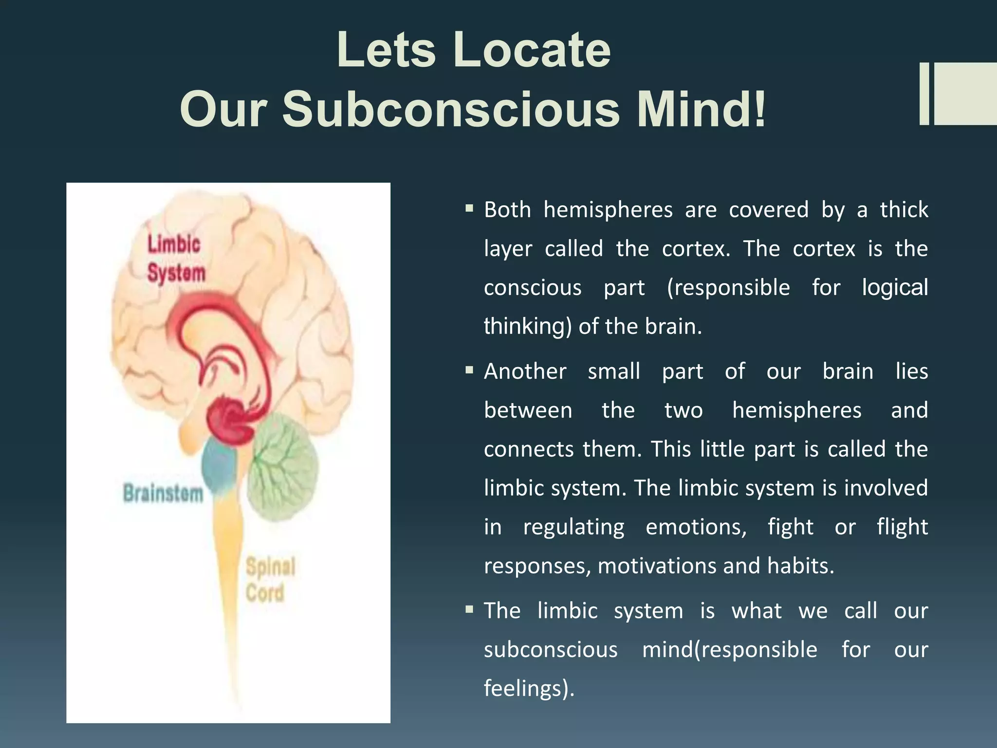 The power of subconscious mind | PPTX