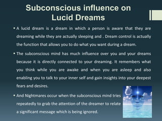 The power of subconscious mind | PPTX