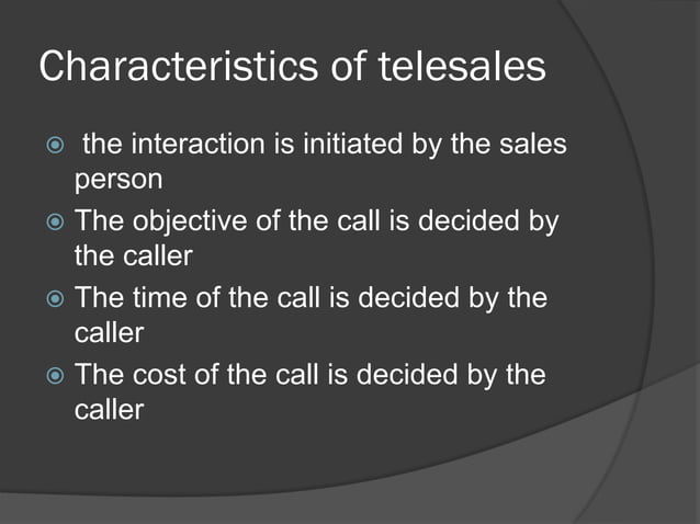 The Power of Telesales | PPT