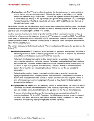 The Power of Television | PDF | History | Genres