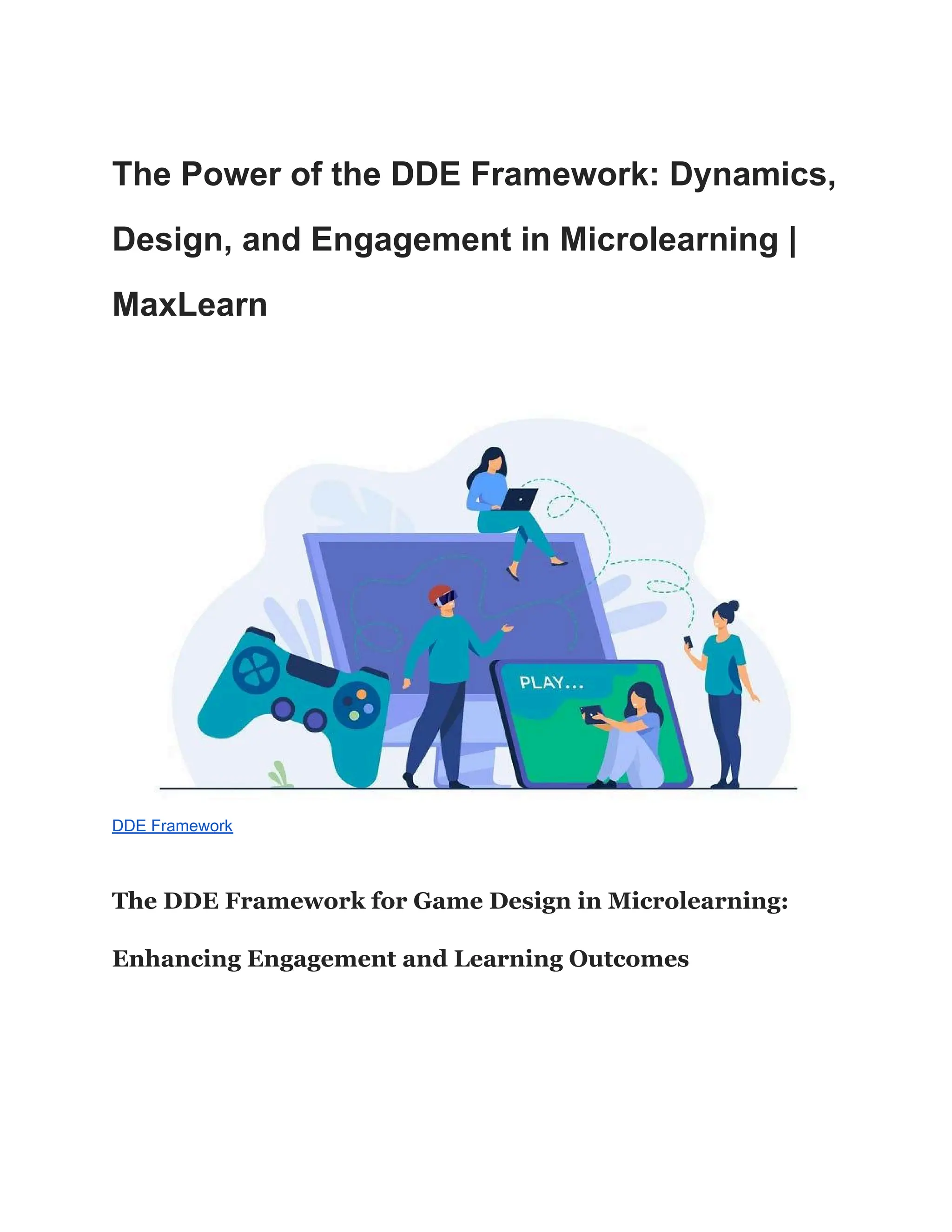 The Power of the DDE Framework_ Dynamics, Design, and Engagement in ...