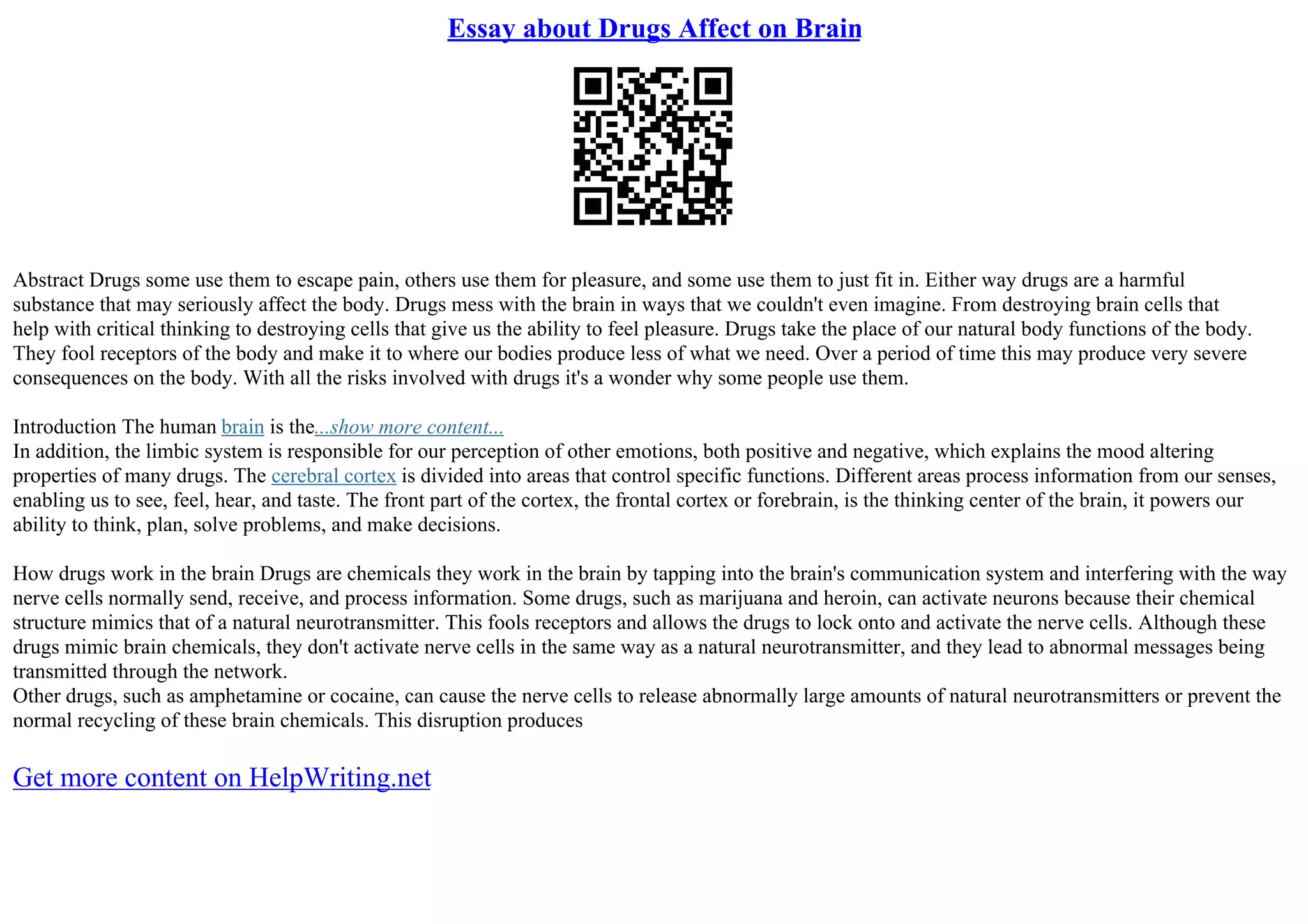 The Power Of The Human Brain Essays | PPT