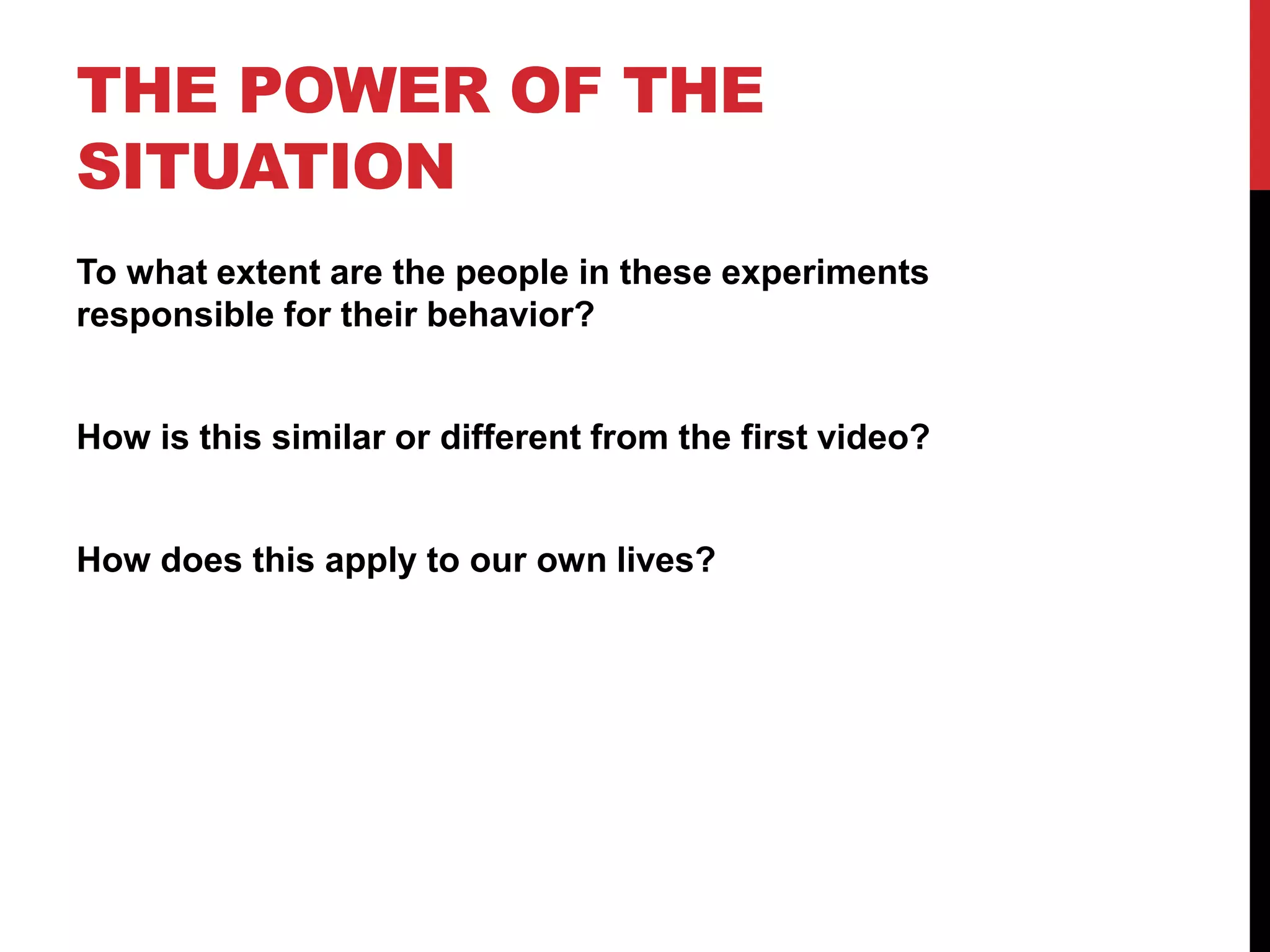 The power of the situation | PPT