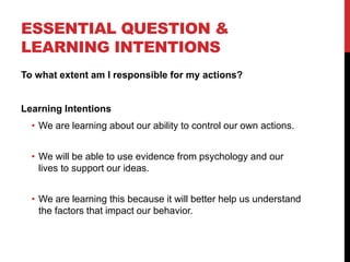 The power of the situation | PPTX