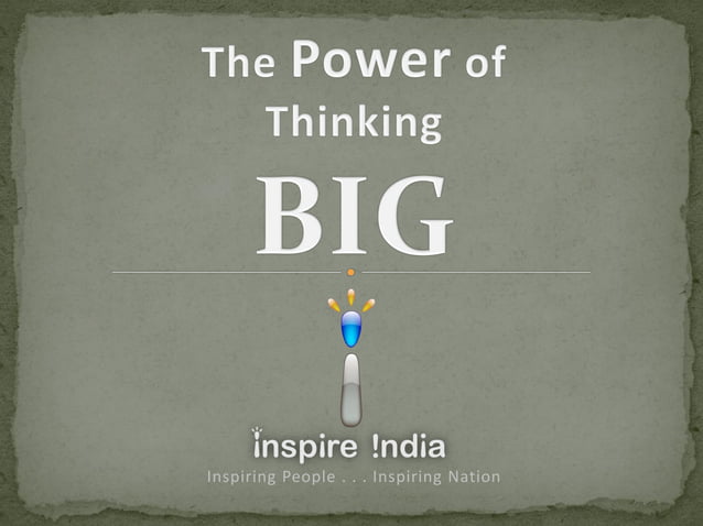 The power of thinking big | PDF