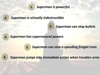 The power of thinking like superman | PPTX