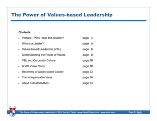 The powerofvaluesbasedleadership final | PDF