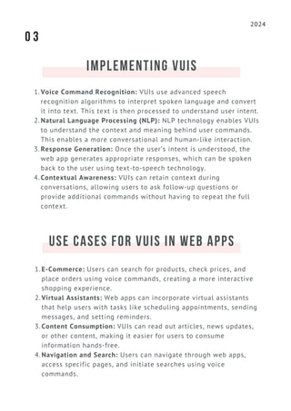 Explore the Power of Voice User Interfaces (VUIs) in Web Apps | PDF