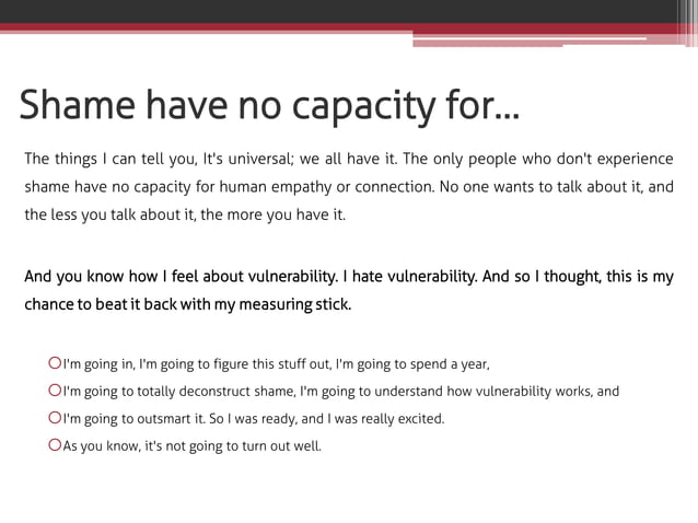 The power of vulnerability by brene brown | PDF