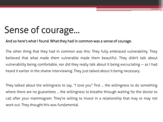 The power of vulnerability by brene brown | PDF