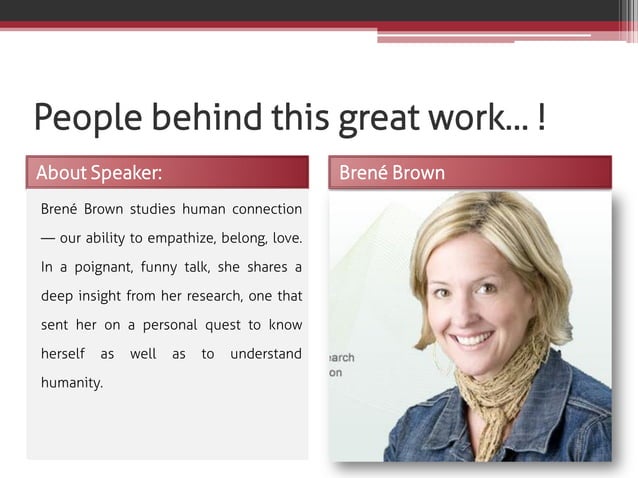The power of vulnerability by brene brown | PDF