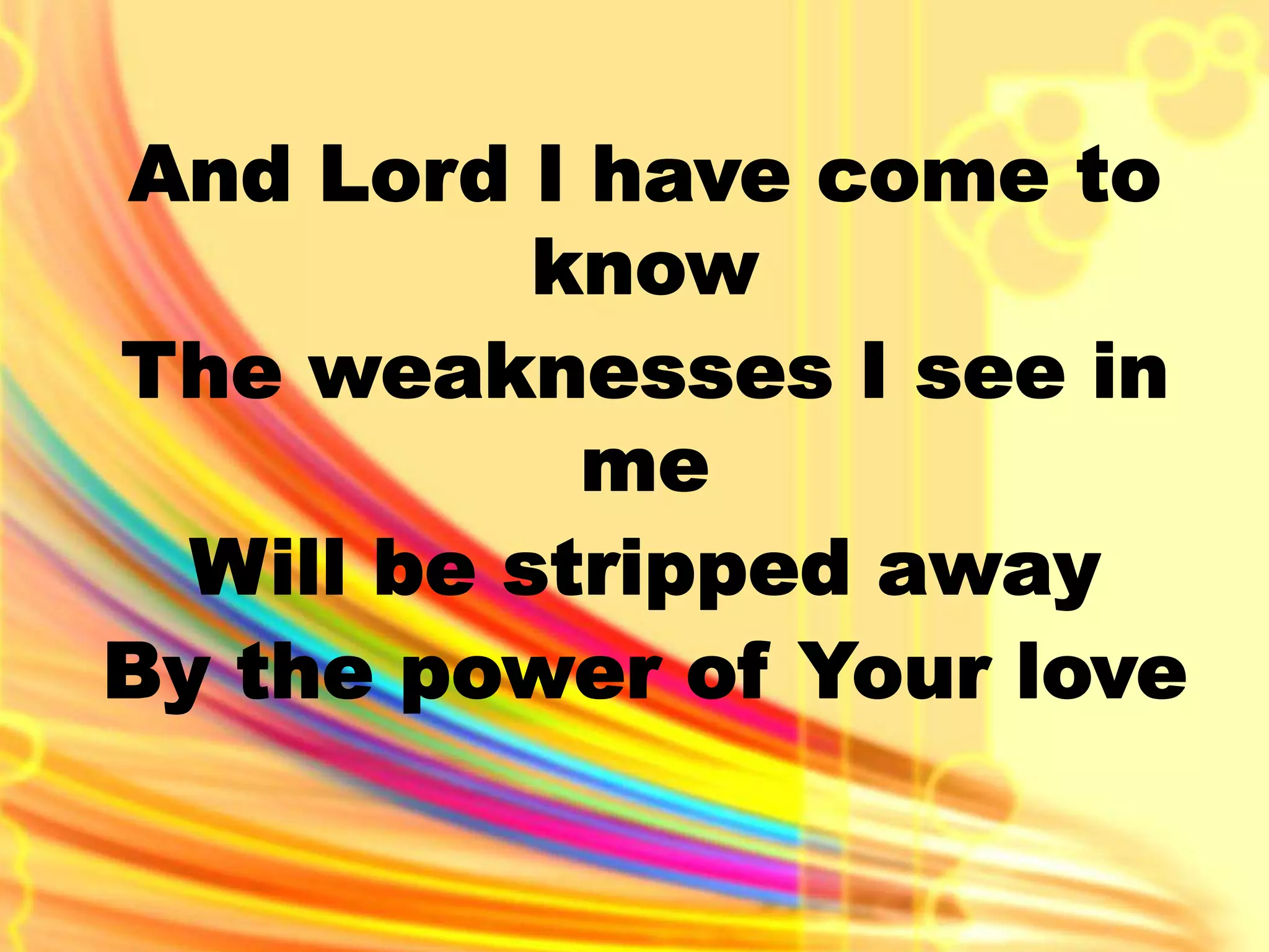 The Power Of Your Love | PPTX