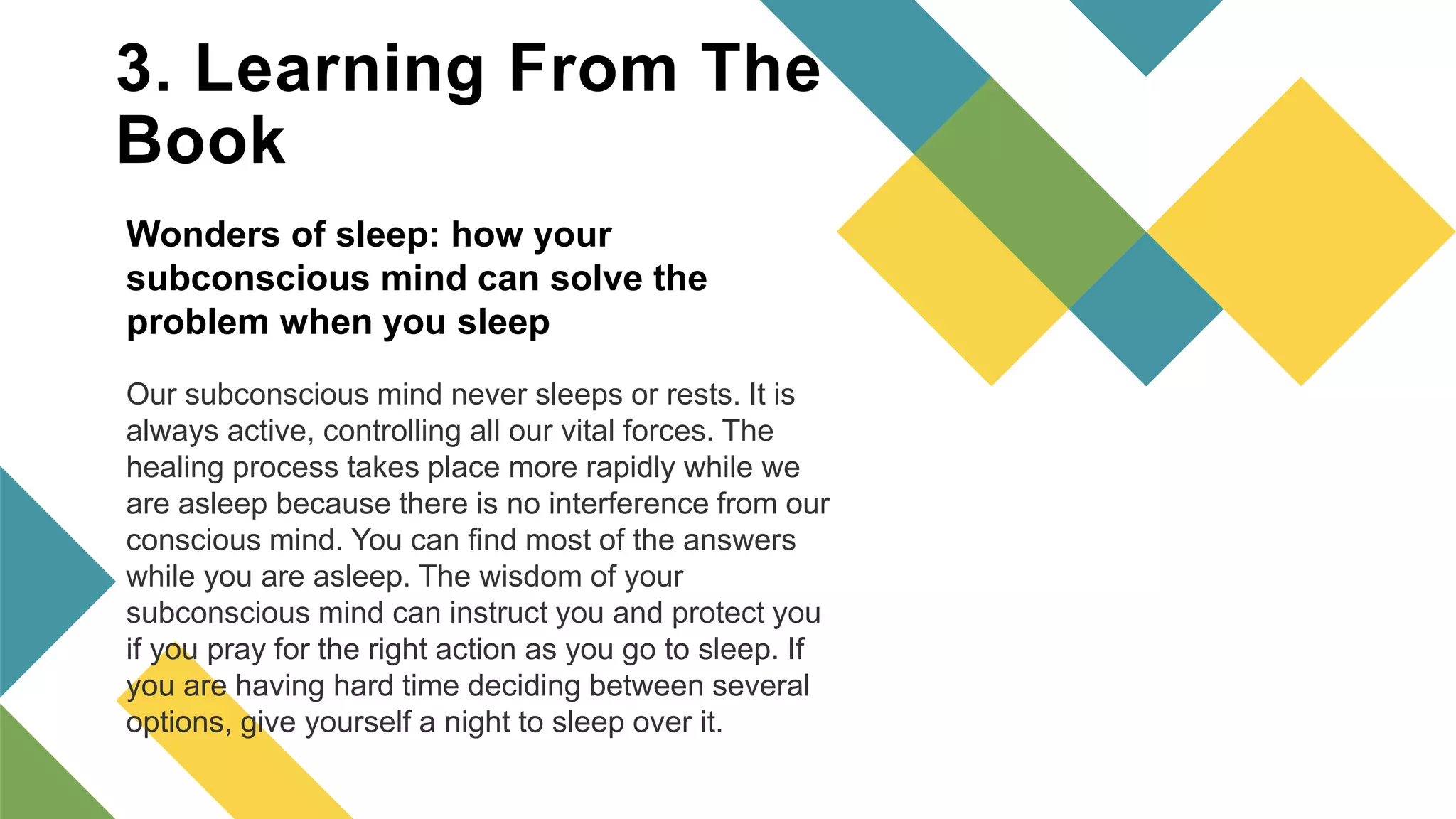 The Power Of Your Subconscious Mind | PPTX