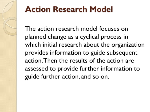 action research model | PPTX | Business | Business and Finance