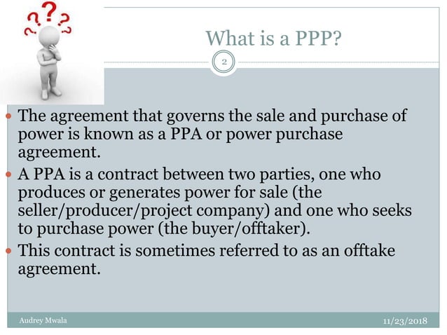 The power purchase agreement (ppa) presentation | PPTX | Power and ...