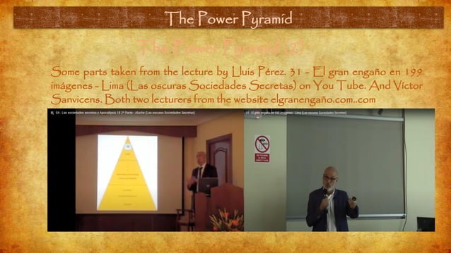 The Pyramid of Power: Who rules the world? What is their agenda? | PPT