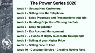 The Power Series Handling Objections and Closing the Sale | PDF | Sales ...
