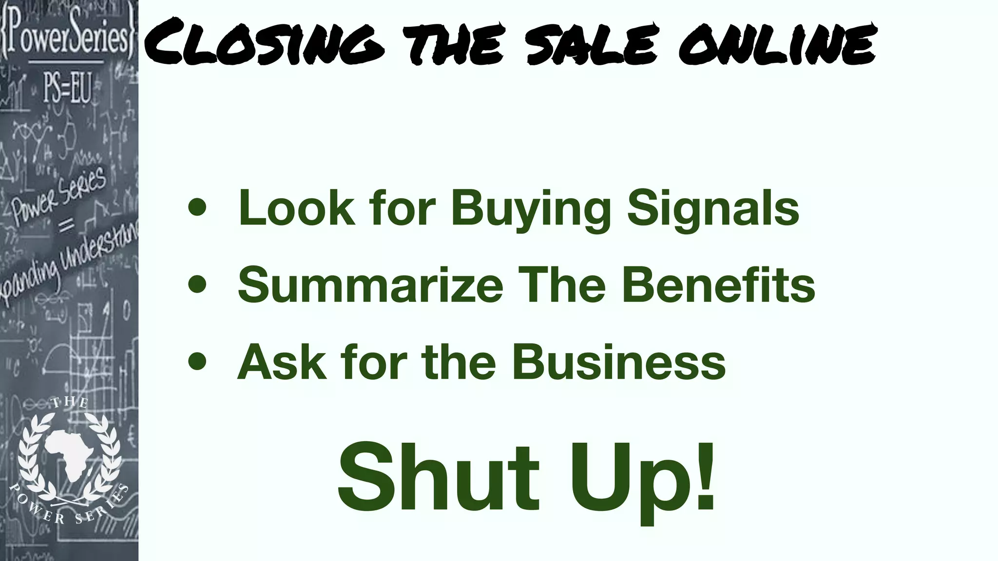 The power series - selling face to face 2020 | PPT