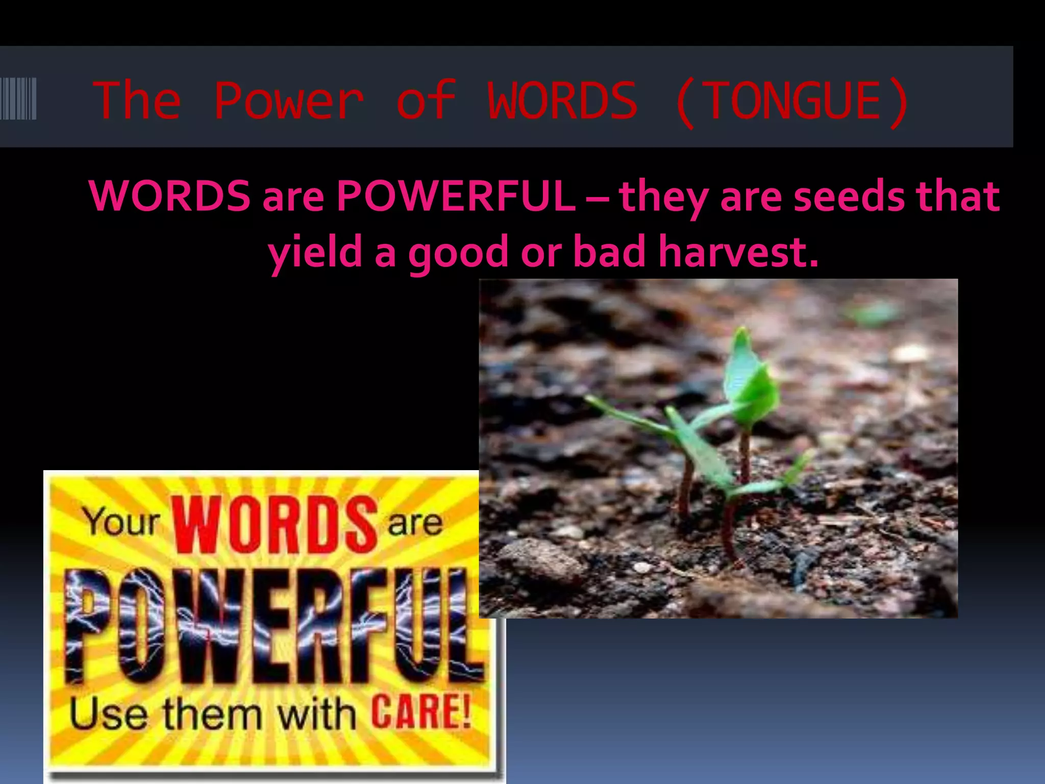 The power words (tongue) | PPTX