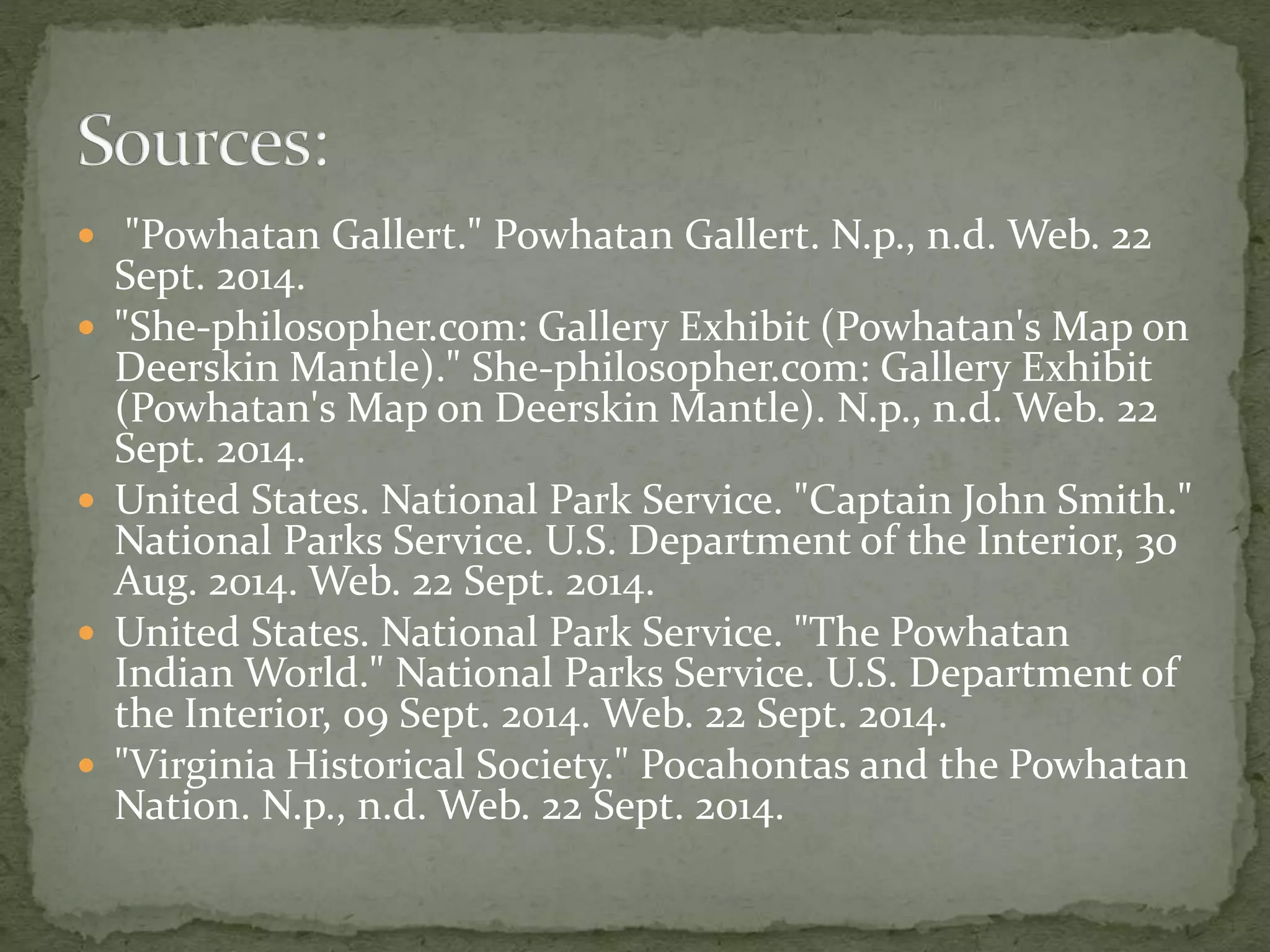 The powhatan culture | PPTX