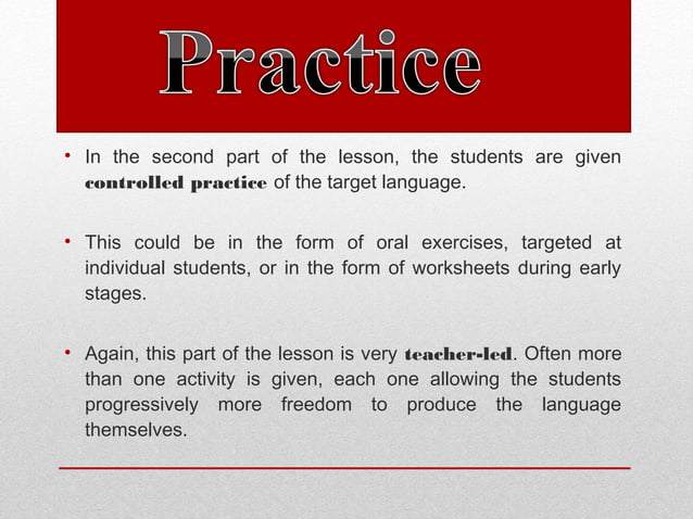 The PPP & ESA teaching methods | PPT | Homework and Study | Education