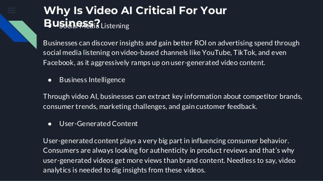 The Practical Guide to Video Content Analysis | PPTX