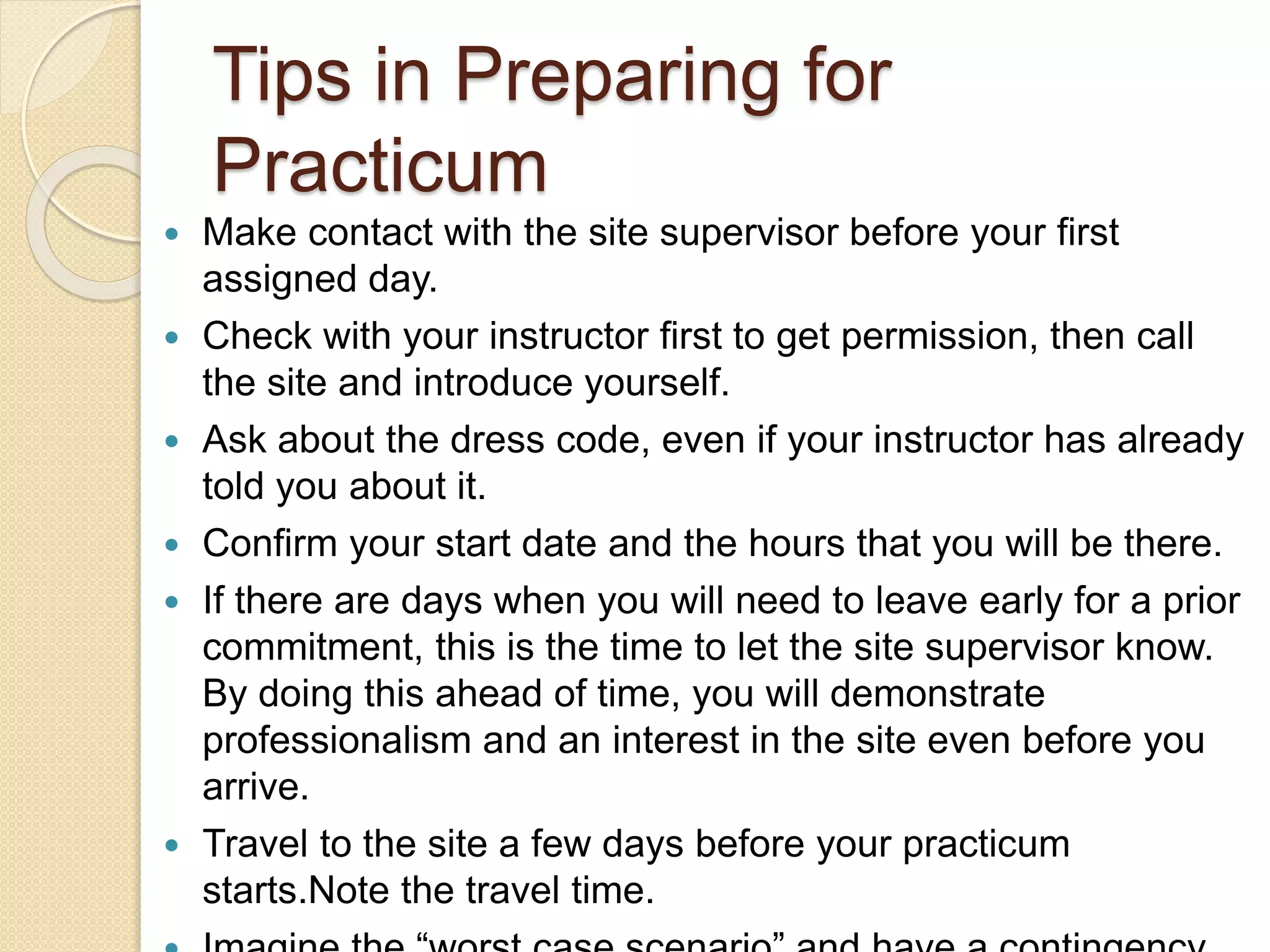 The Practicum Experience | PPTX