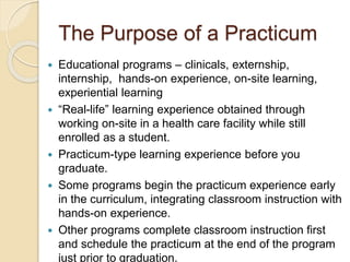 The Practicum Experience | PPTX