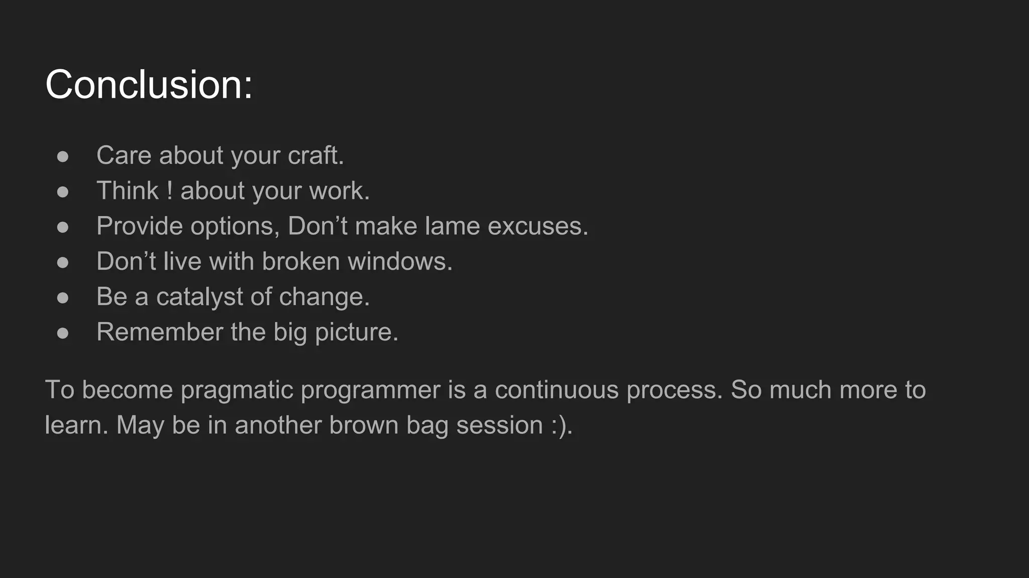The pragmatic programmer | PDF