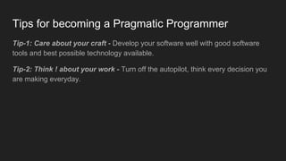 The pragmatic programmer | PDF
