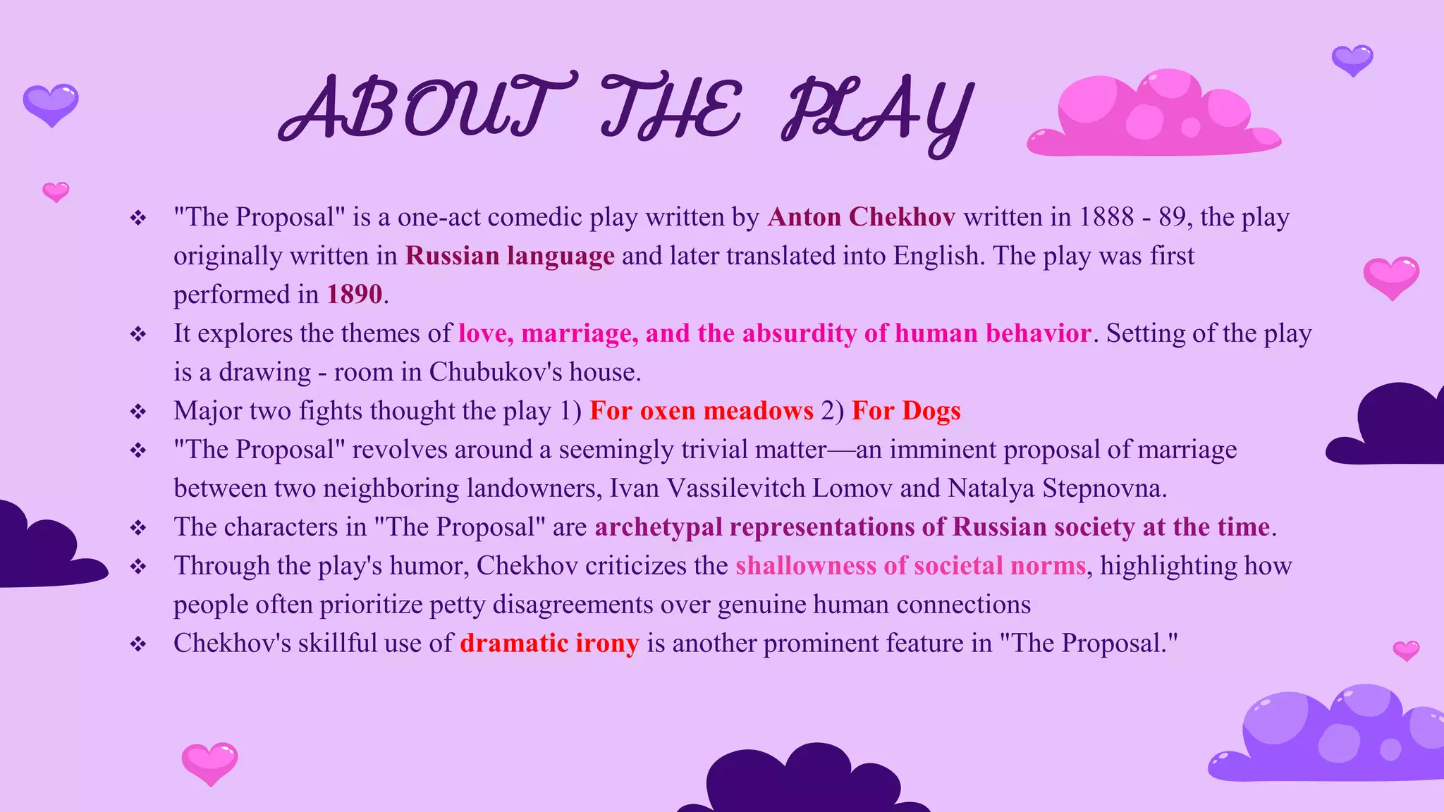 THE PRAPOSAL ANTON Chekhov | PPTX