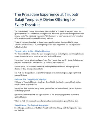 The Prasadam Experience at Tirupati Balaji Temple.docx