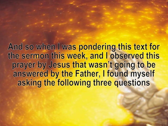 The Prayer of Sorrow | PPT