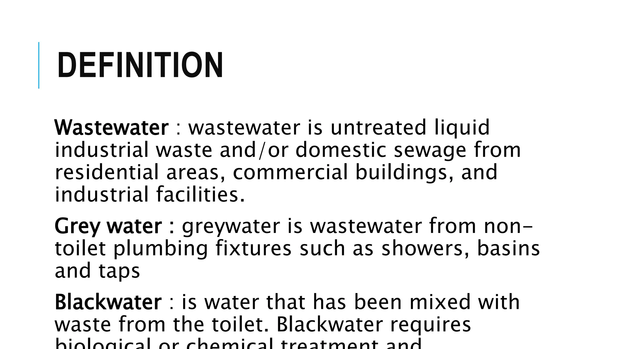 Water reclamation and Reuse - Istanbul technical university | PPTX