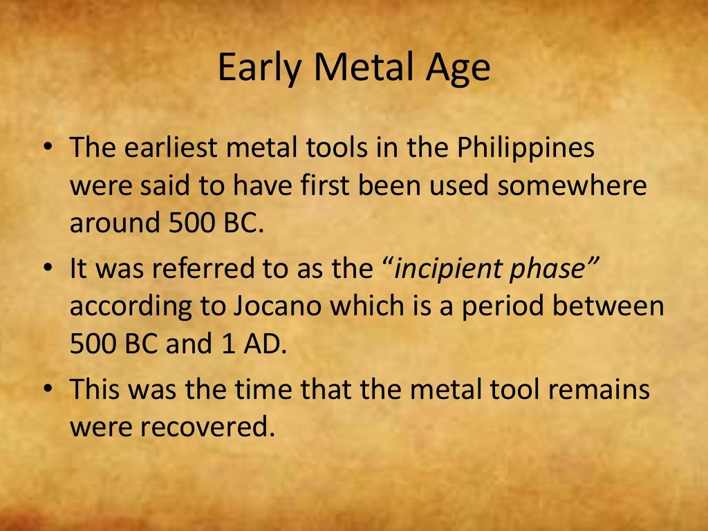 The pre hispanic period