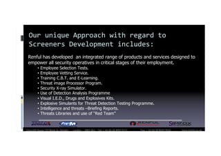 The Pre Selection, Training, Testing And Management O F X Ray Screening ...