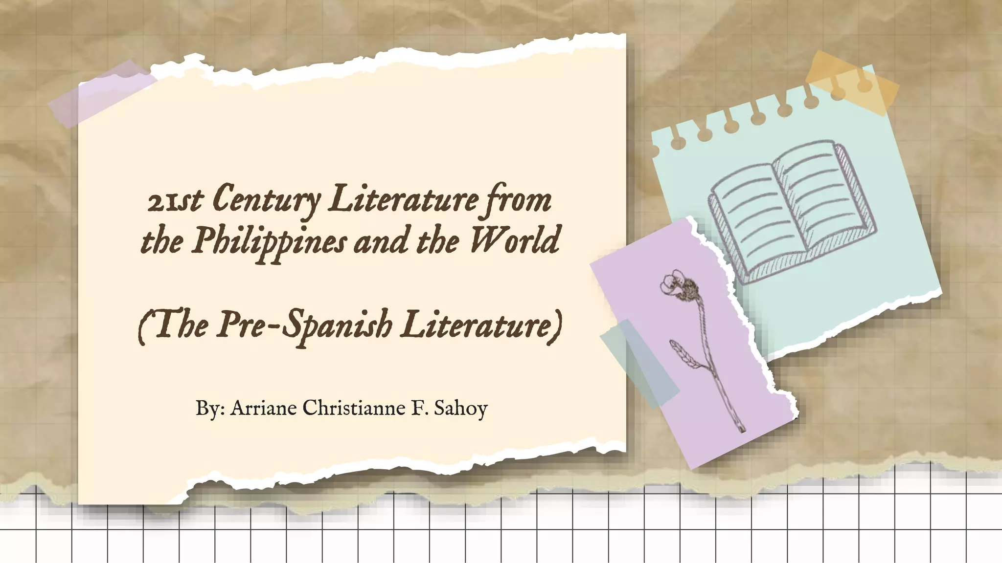 Pre-Spanish Literature from the Philippines | PPT