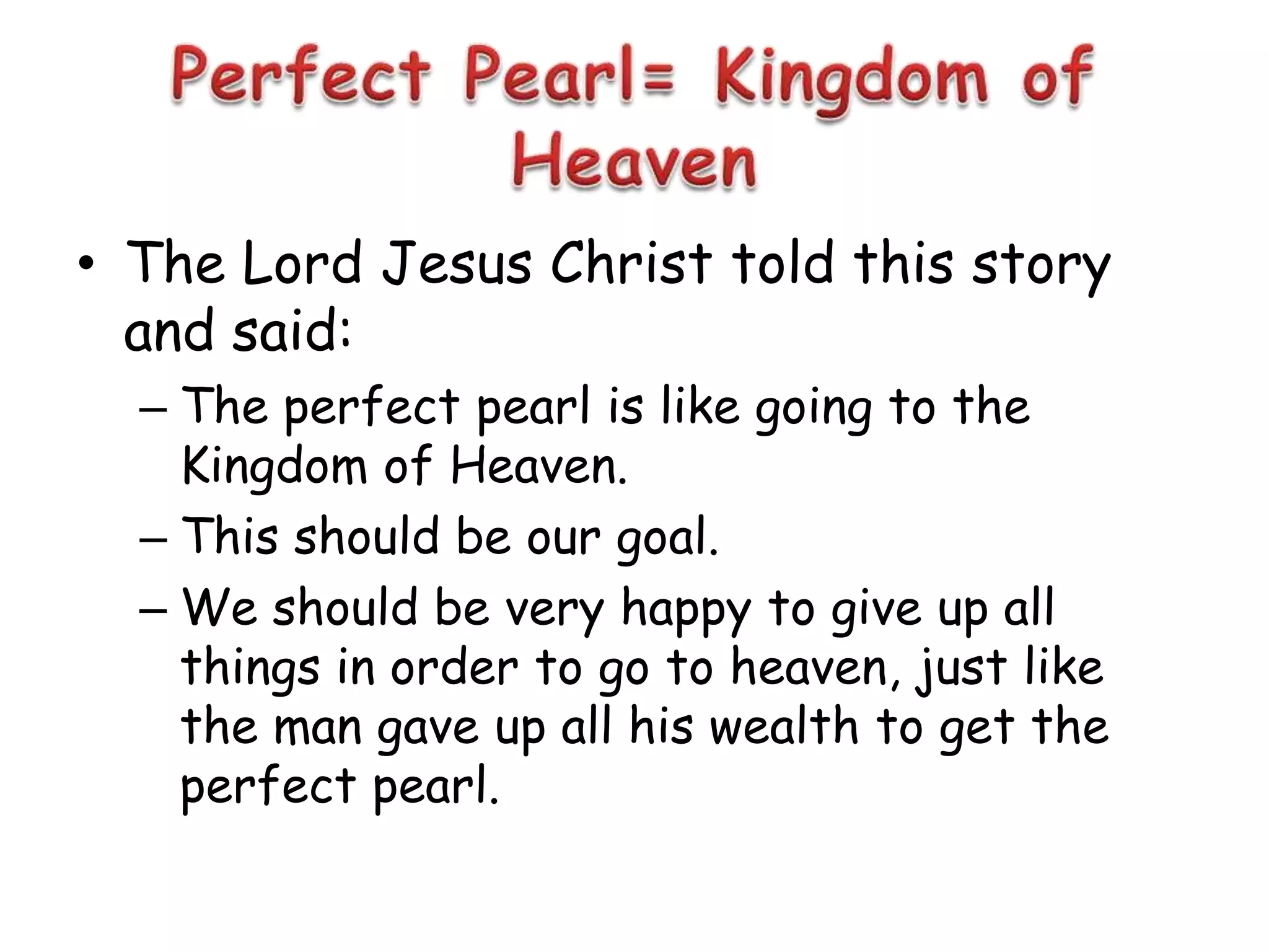 The Precious Pearl | PPTX