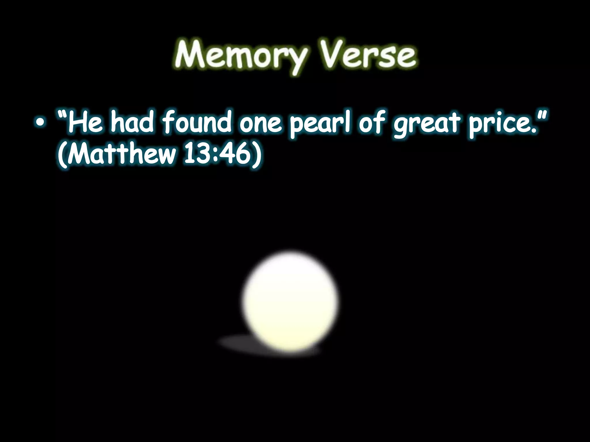 The Precious Pearl | PPTX