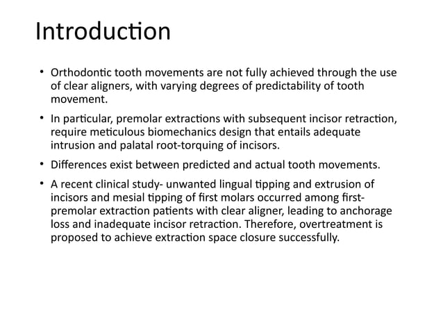 The predictability of orthodontic tooth movements through clear.pptx