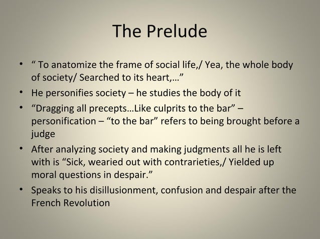 The Prelude | PPT